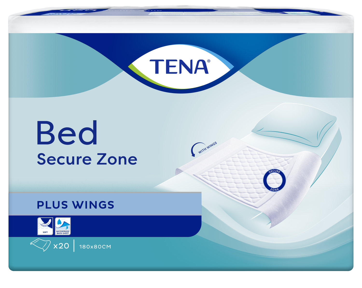 Tena Bed Plus Wings 180 x 80 cm | Paperplast Oy